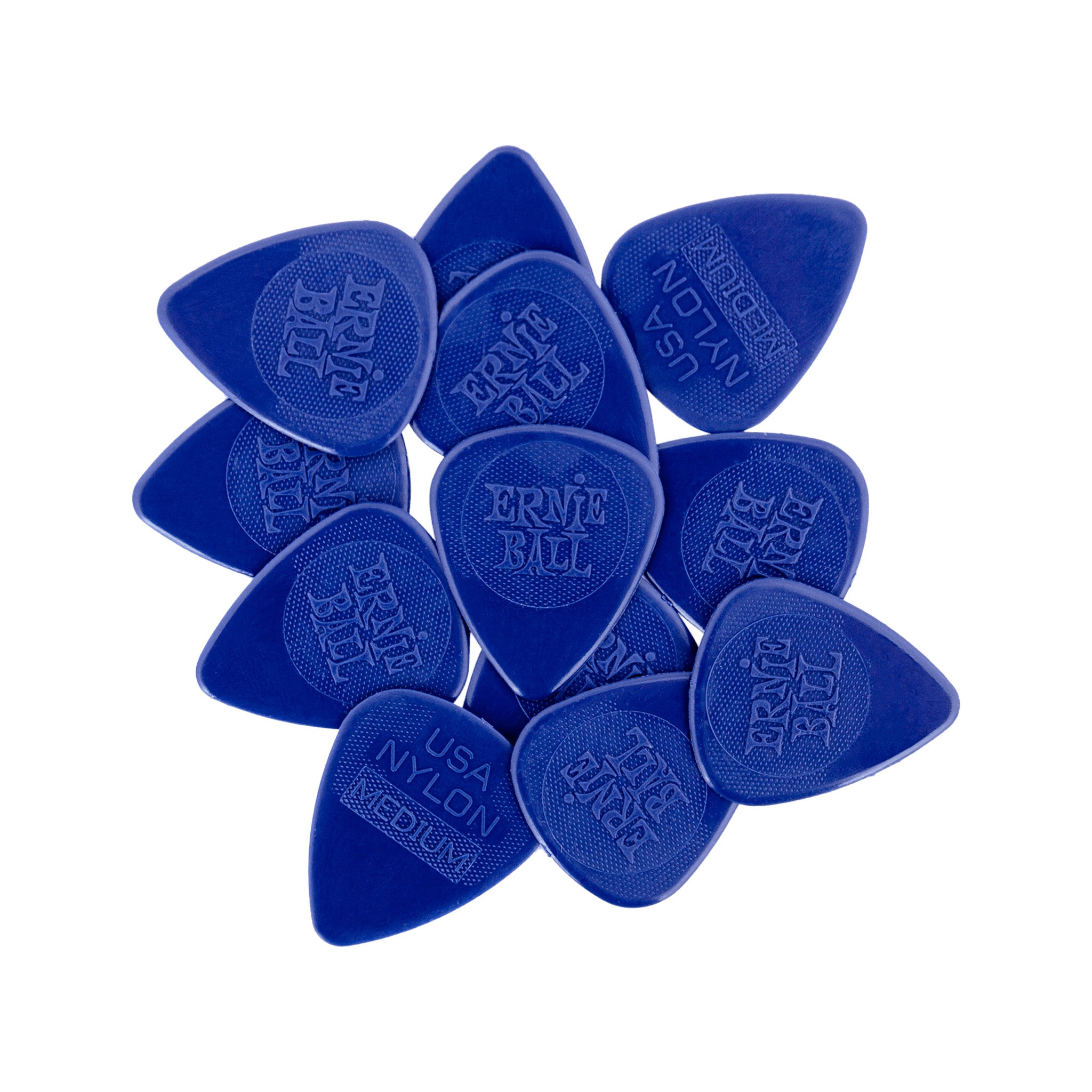Ernie Ball P09136 0.72mm Nylon Medium Guitar Picks, Pack of 12, Dark B ...